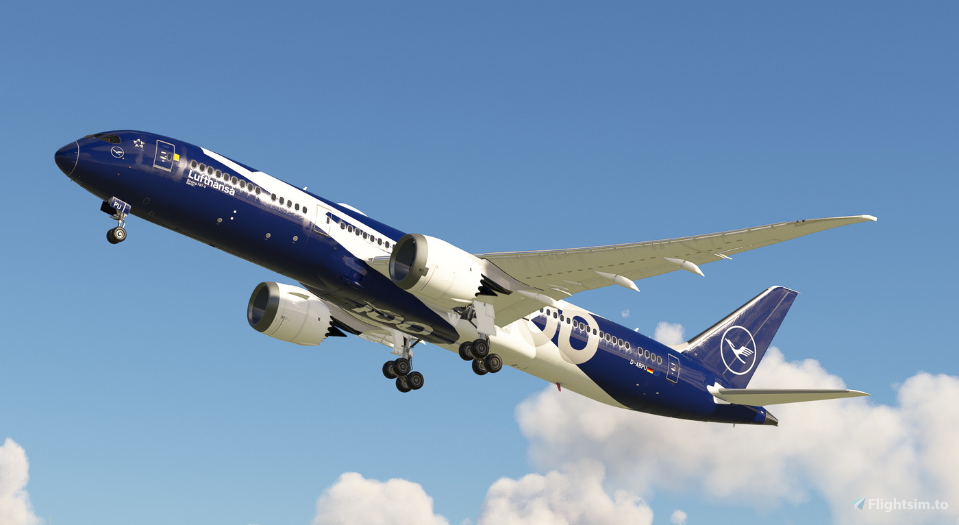 Lufthansa 100 Years Livery [D-ABPU] B787-9 RR | 8k & 4k pour Microsoft ...