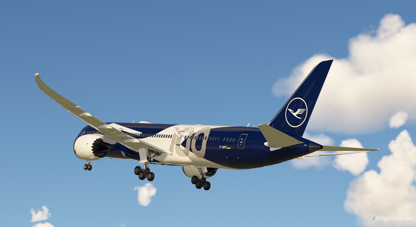Lufthansa 100 Years Livery [D-ABPU] B787-9 RR | 8k & 4k pour Microsoft ...