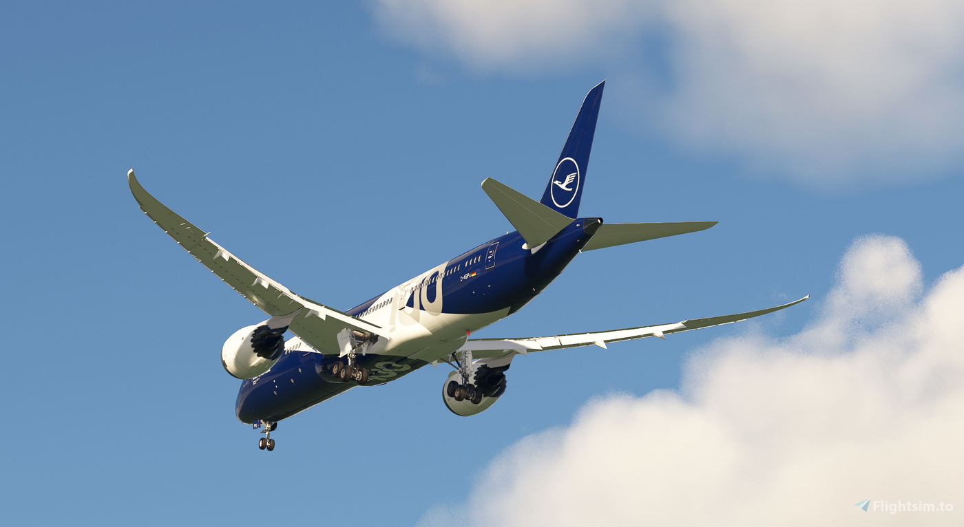 Lufthansa 100 Years Livery [D-ABPU] B787-9 RR | 8k & 4k 对于 Microsoft ...