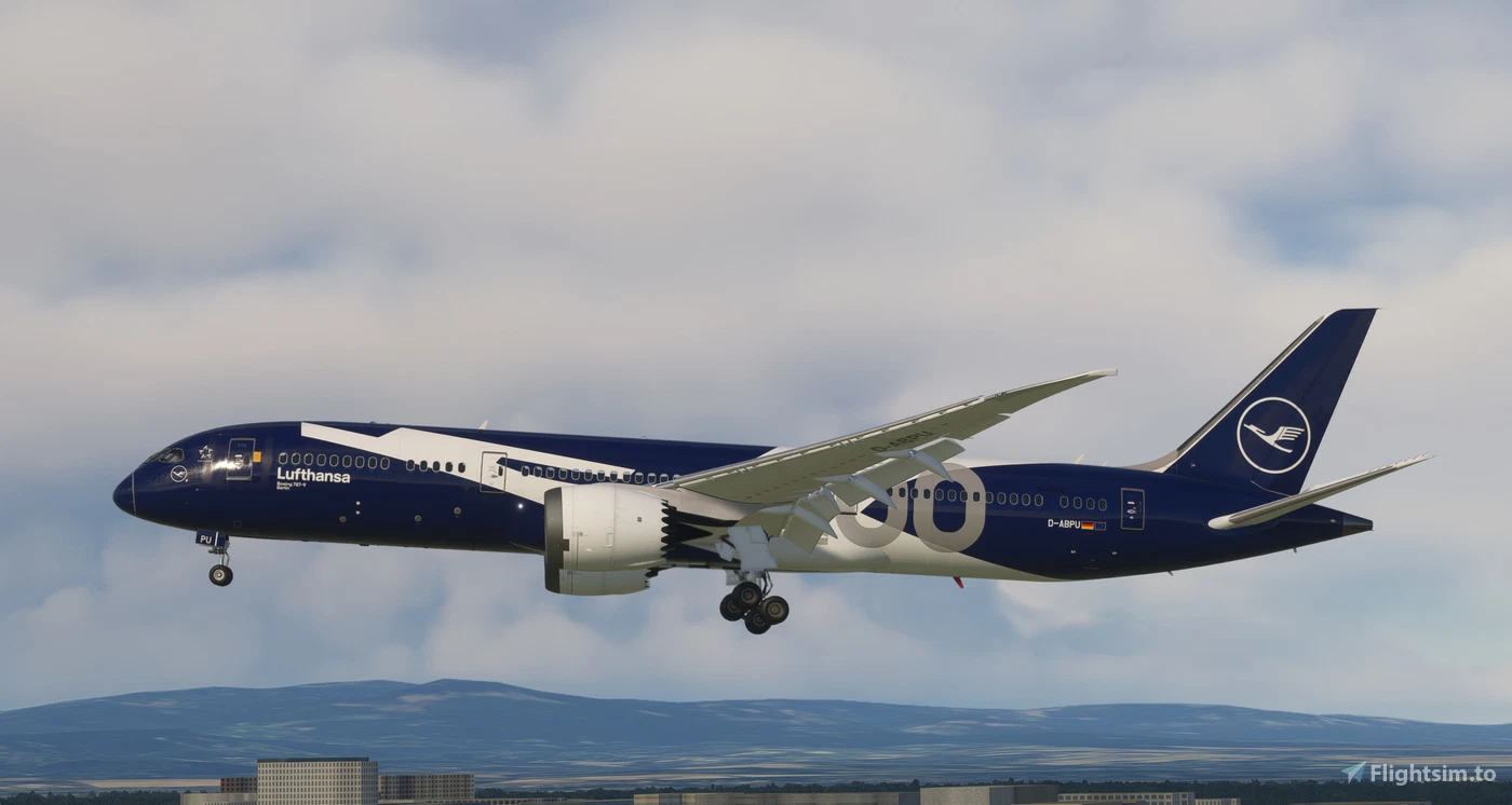 Lufthansa 100 Years Livery (D-ABPU) B787-9 4k for Microsoft Flight ...