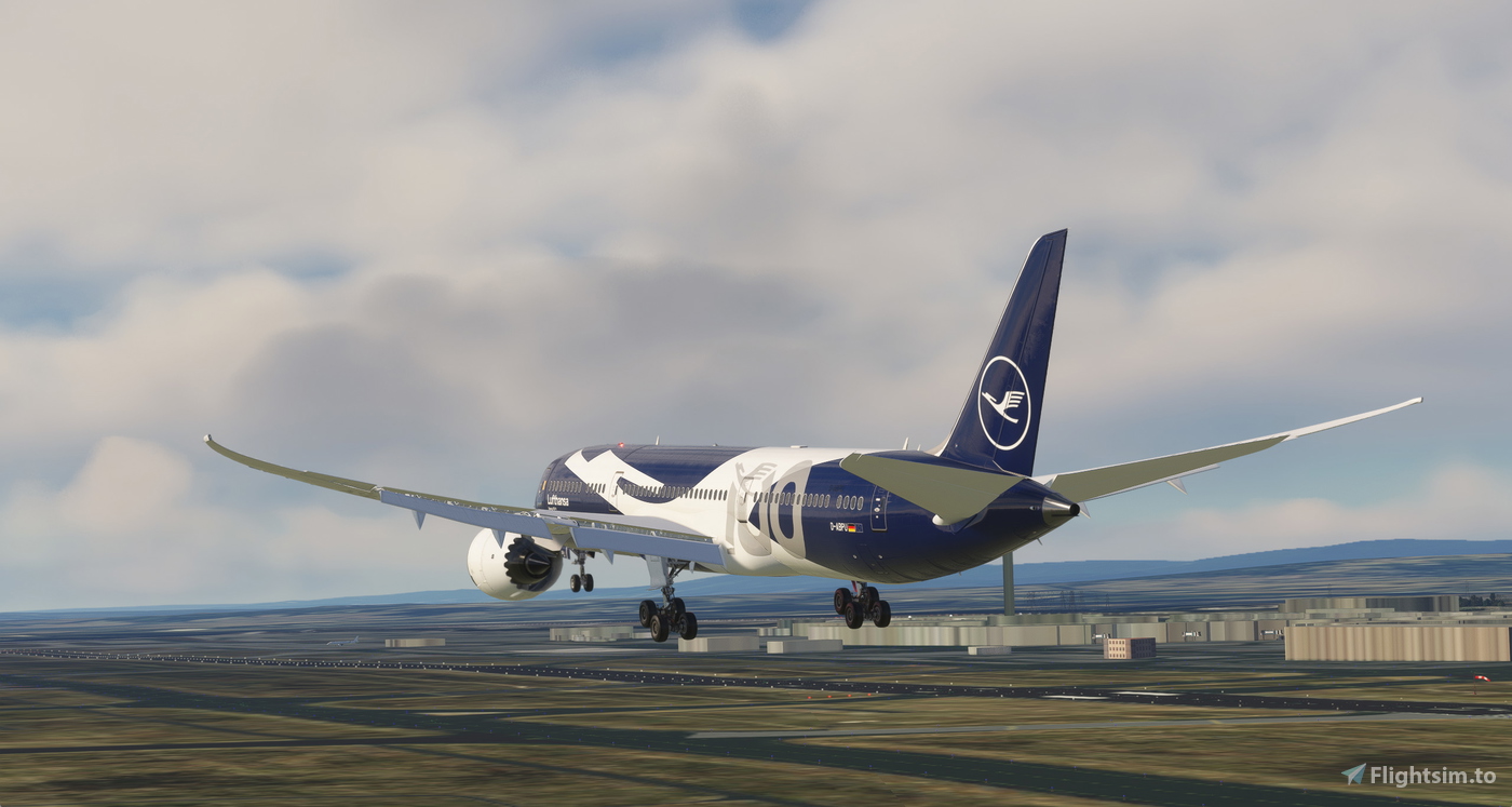 Lufthansa 100 Years Livery (D-ABPU) B787-9 4k for Microsoft Flight ...