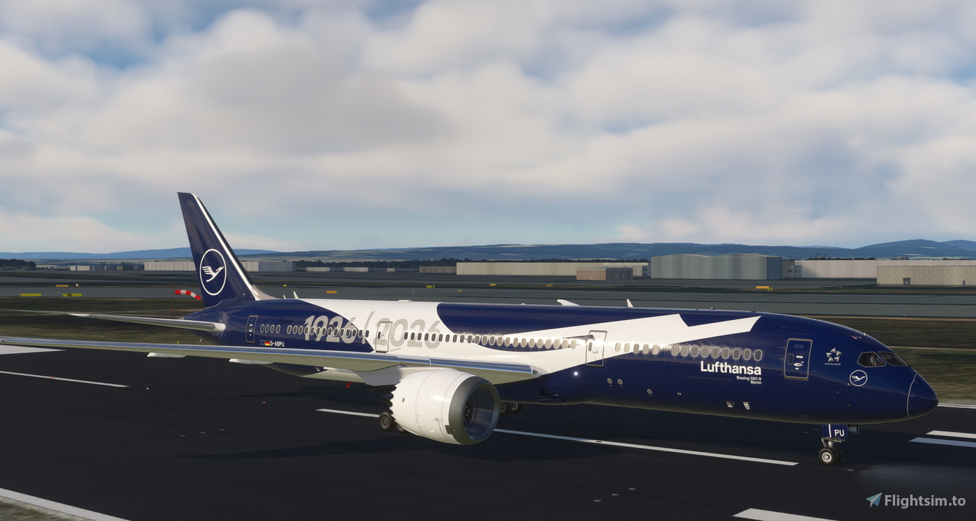 Lufthansa 100 Years Livery (D-ABPU) B787-9 4k for Microsoft Flight ...