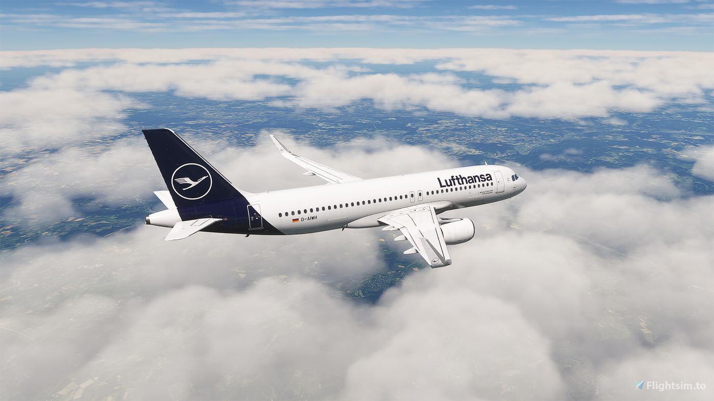 Lufthansa A320SL pack with cabin for Fenix A320 V2 [8K+4K]. for Microsoft Flight Simulator | MSFS