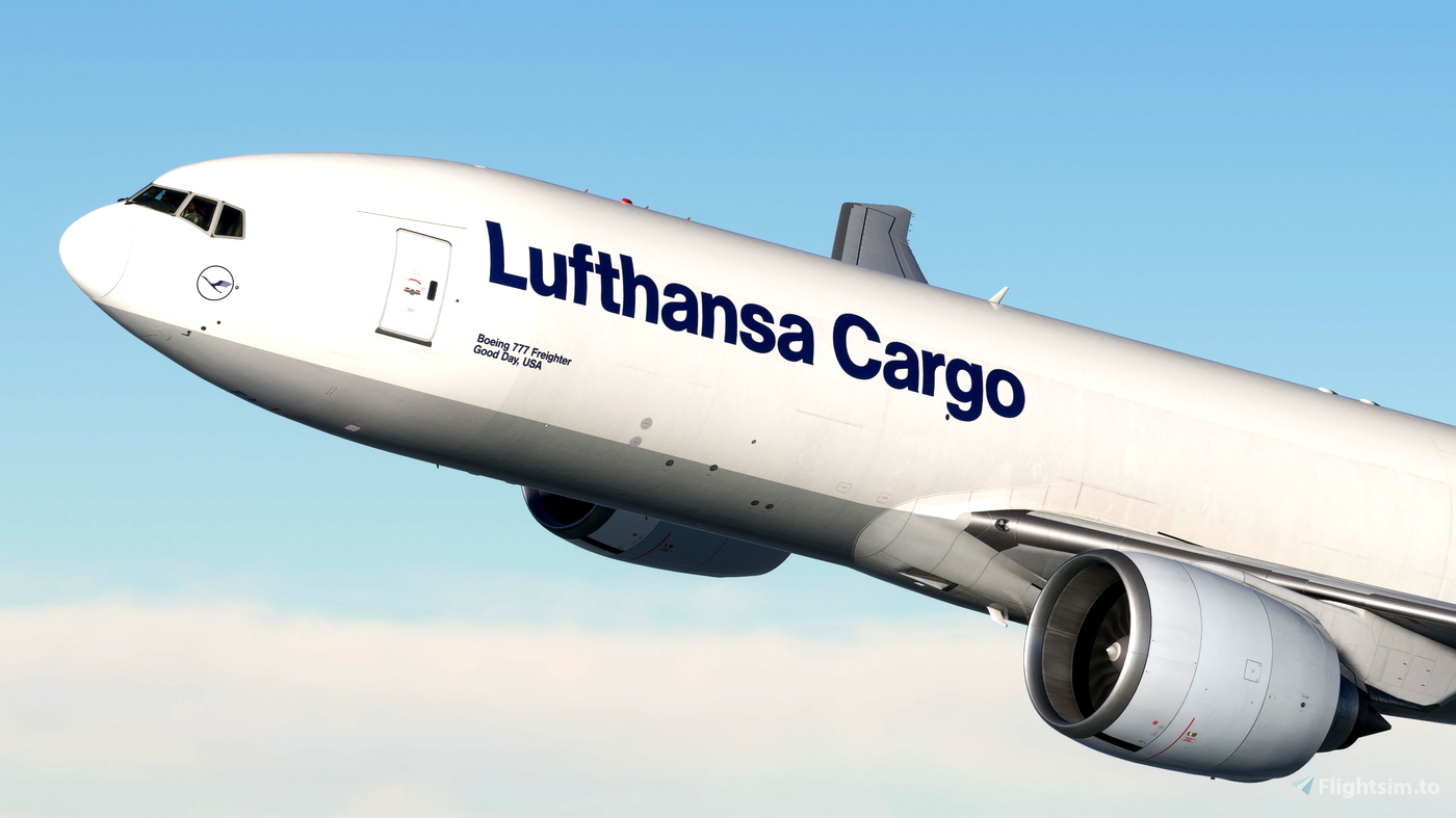 Lufthansa Cargo [D-ALFA] PMDG B777F のために Microsoft Flight Simulator | Feed