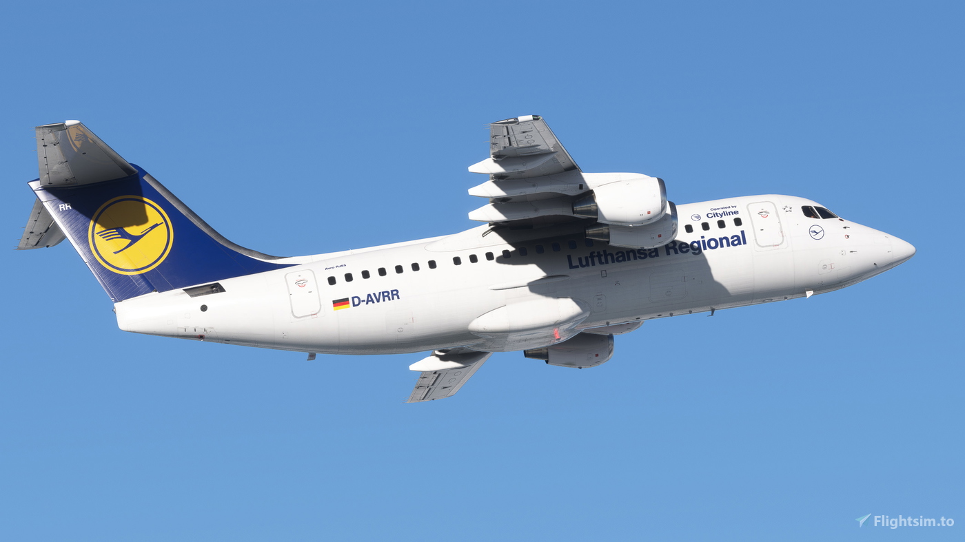 Lufthansa Cityline [D-AVRR] Avro RJ85 Justflight for Microsoft Flight Simulator | MSFS