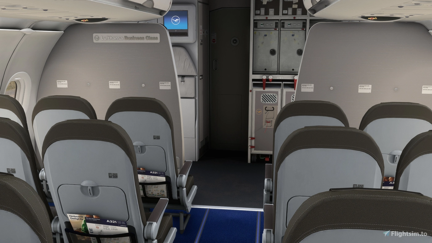 Lufthansa Classic [Pack 1] w/Cabin Fenixsim A321 [8K+4K] 对于 Microsoft Flight Simulator | MSFS