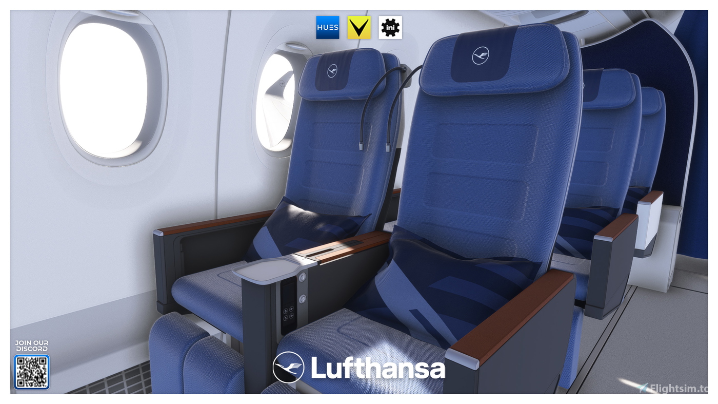 Lufthansa Pack w/ 3D Cabin | A350-900 inibuilds for Microsoft Flight ...