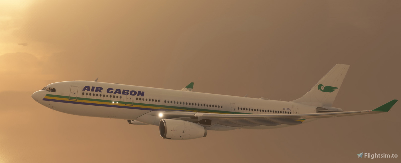 Lvfr-A330-200RR AirGabon TR-POG для Microsoft Flight Simulator | MSFS