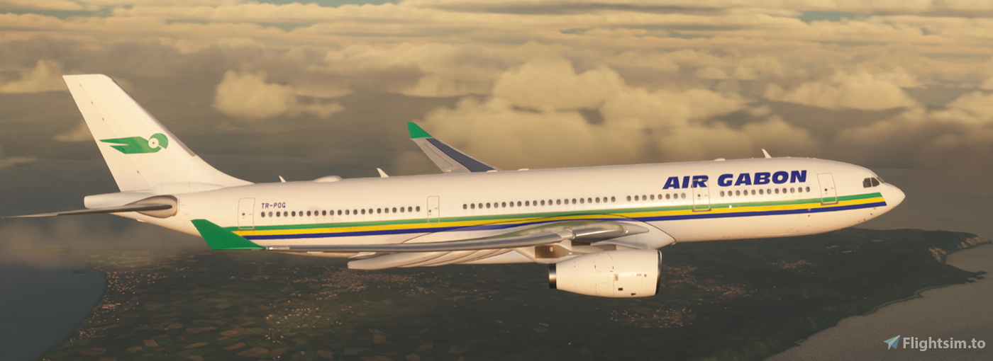 Lvfr-A330-200RR AirGabon TR-POG для Microsoft Flight Simulator | MSFS
