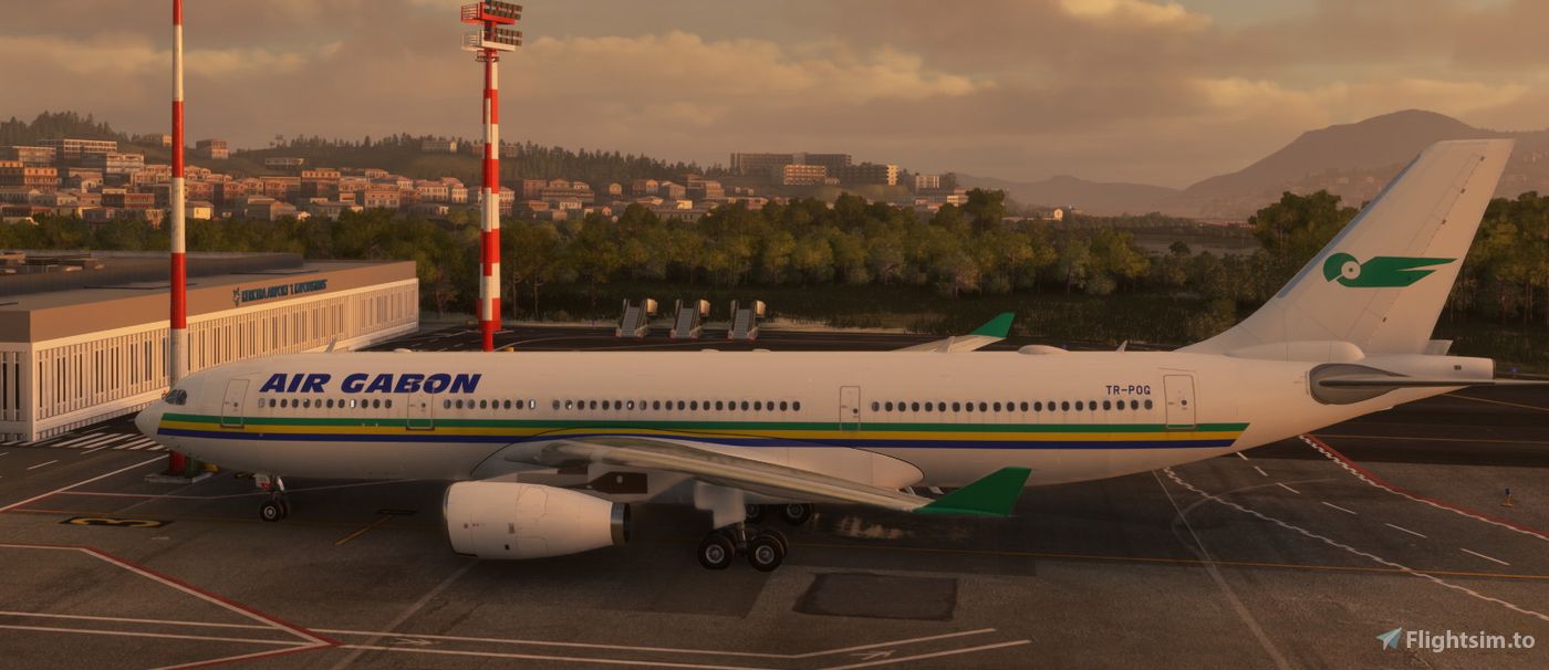 Lvfr-A330-200RR AirGabon TR-POG для Microsoft Flight Simulator | MSFS