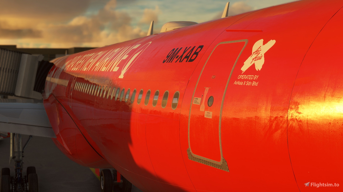 LVFR A340-300 Air Asia X 9M-XAB for Microsoft Flight Simulator | MSFS