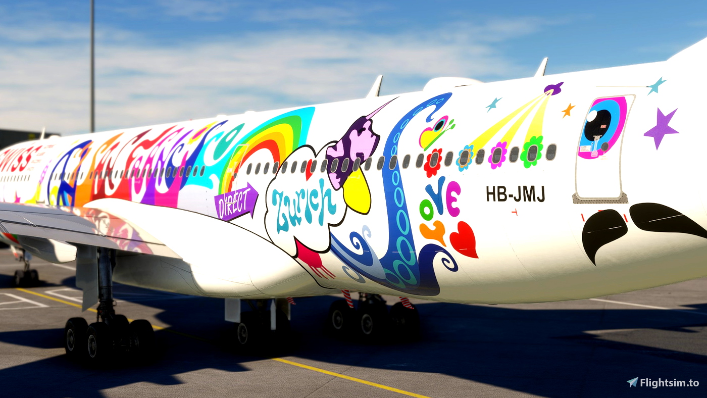 Threads - LVFR A340-300 SWISS San Francisco Livery for Microsoft Flight ...