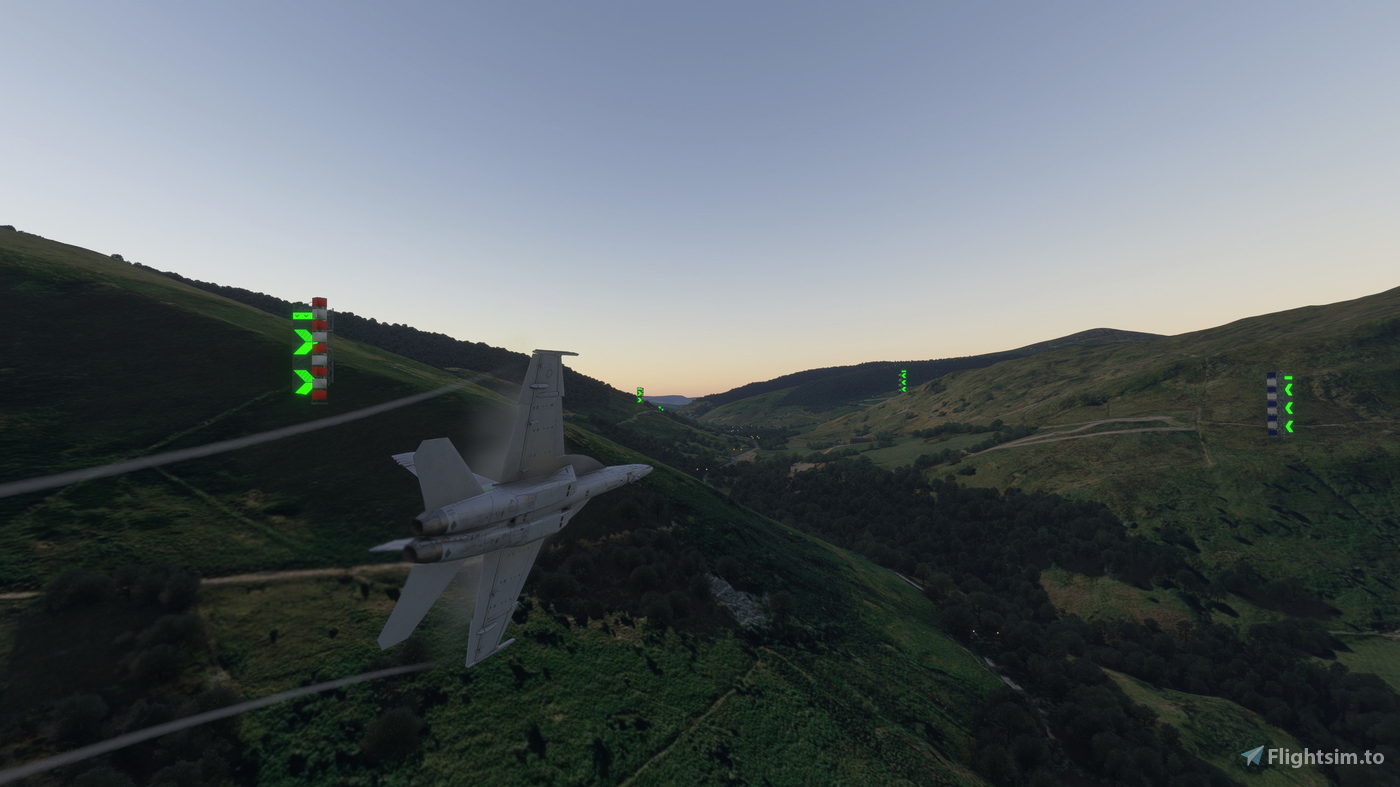 Mach Loop Old Challenge Gates для Microsoft Flight Simulator | MSFS