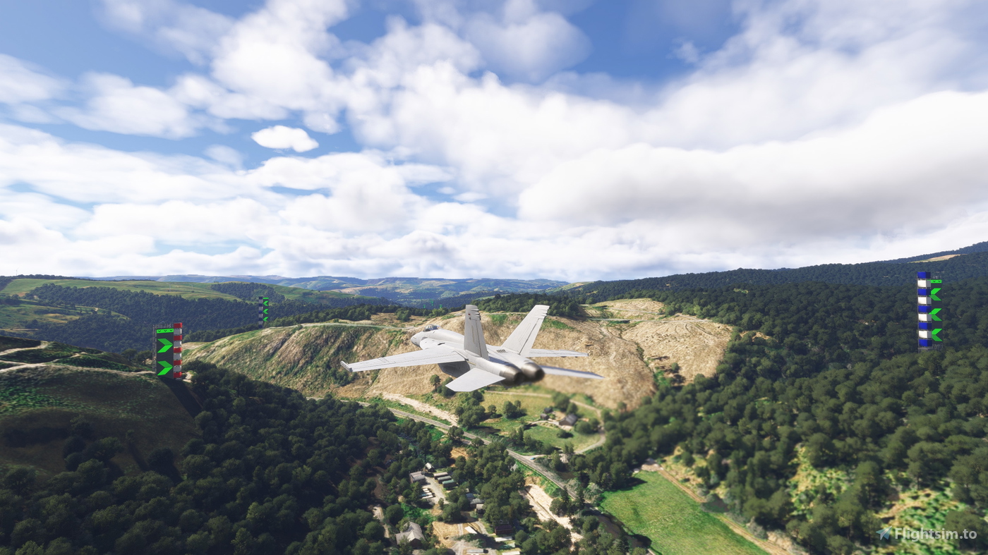 Mach Loop Old Challenge Gates for Microsoft Flight Simulator | MSFS