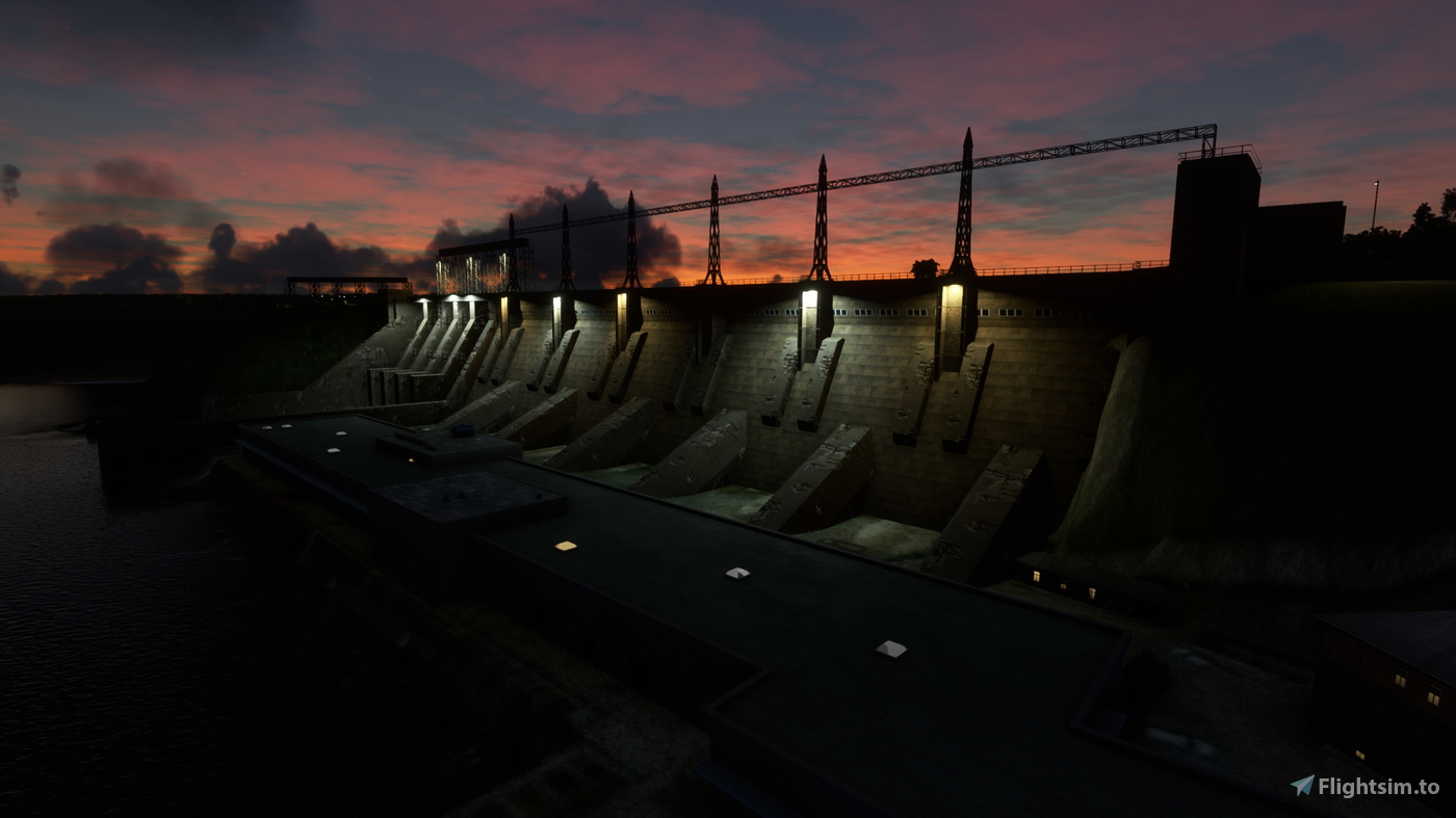 Mactaquac Dam & Area Improvements for Microsoft Flight Simulator | MSFS