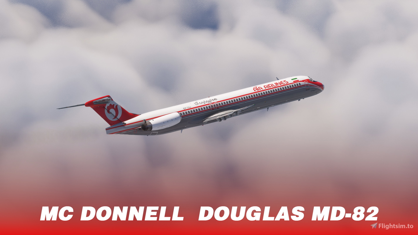 Maddog MD-82 EP-TAJ ATA AIR 8K para Microsoft Flight Simulator | MSFS