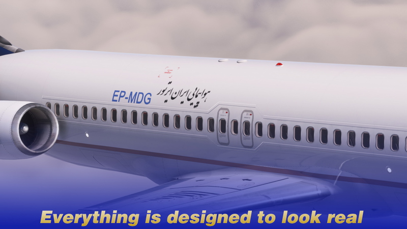 Maddog MD-82 Livery EP-MDG RETRO IranAirTour Airlines for Microsoft ...