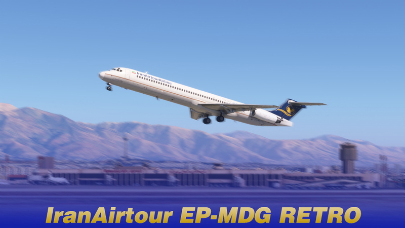 Maddog MD-82 Livery EP-MDG RETRO IranAirTour Airlines for Microsoft ...