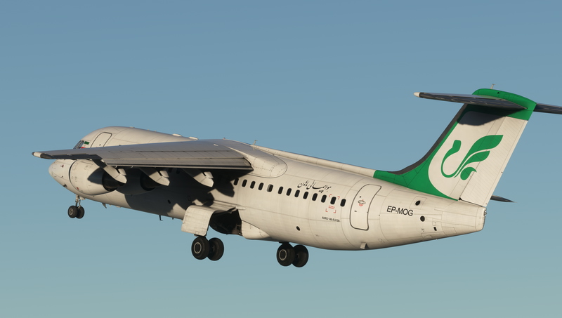 Mahan Air EP-MOG Just Flight Avro RJ100 - 8K for Microsoft Flight ...