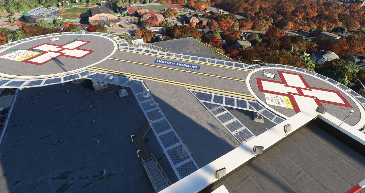 Maine Medical Center Heliport (Sisters Heliport) for Microsoft Flight ...