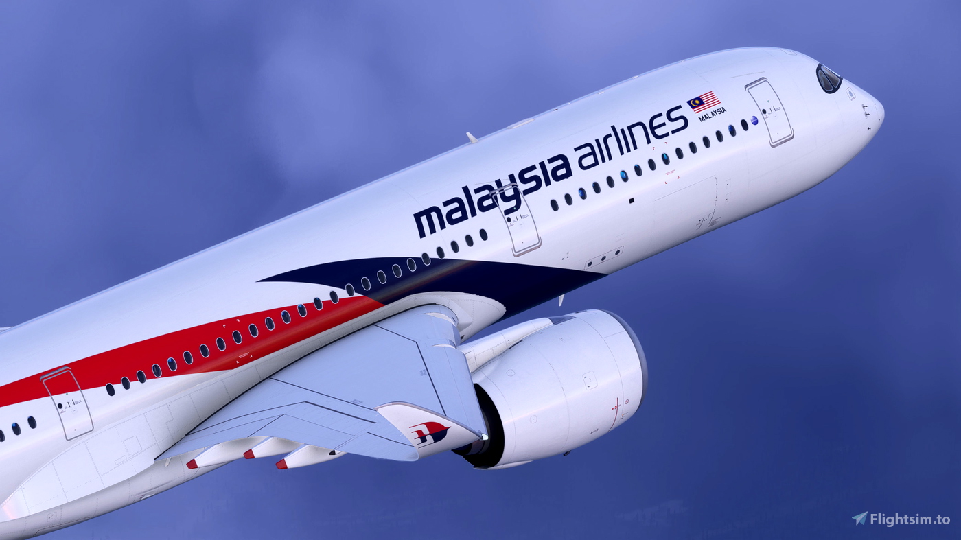 Malaysia Airlines [9M-MAB] w/ Cabin Inibuilds A350 对于 Microsoft Flight ...