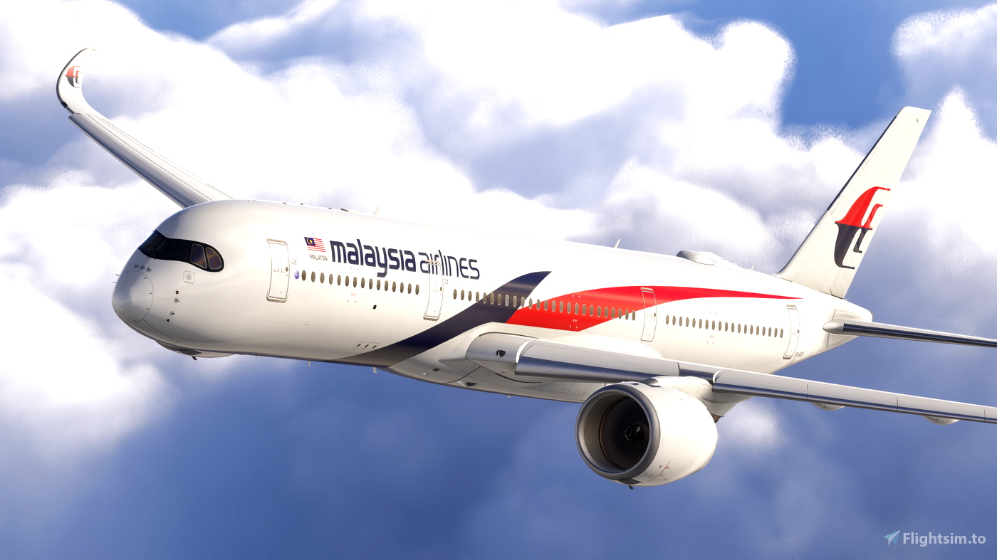 Malaysia Airlines [9M-MAB] w/ Cabin Inibuilds A350 对于 Microsoft Flight ...