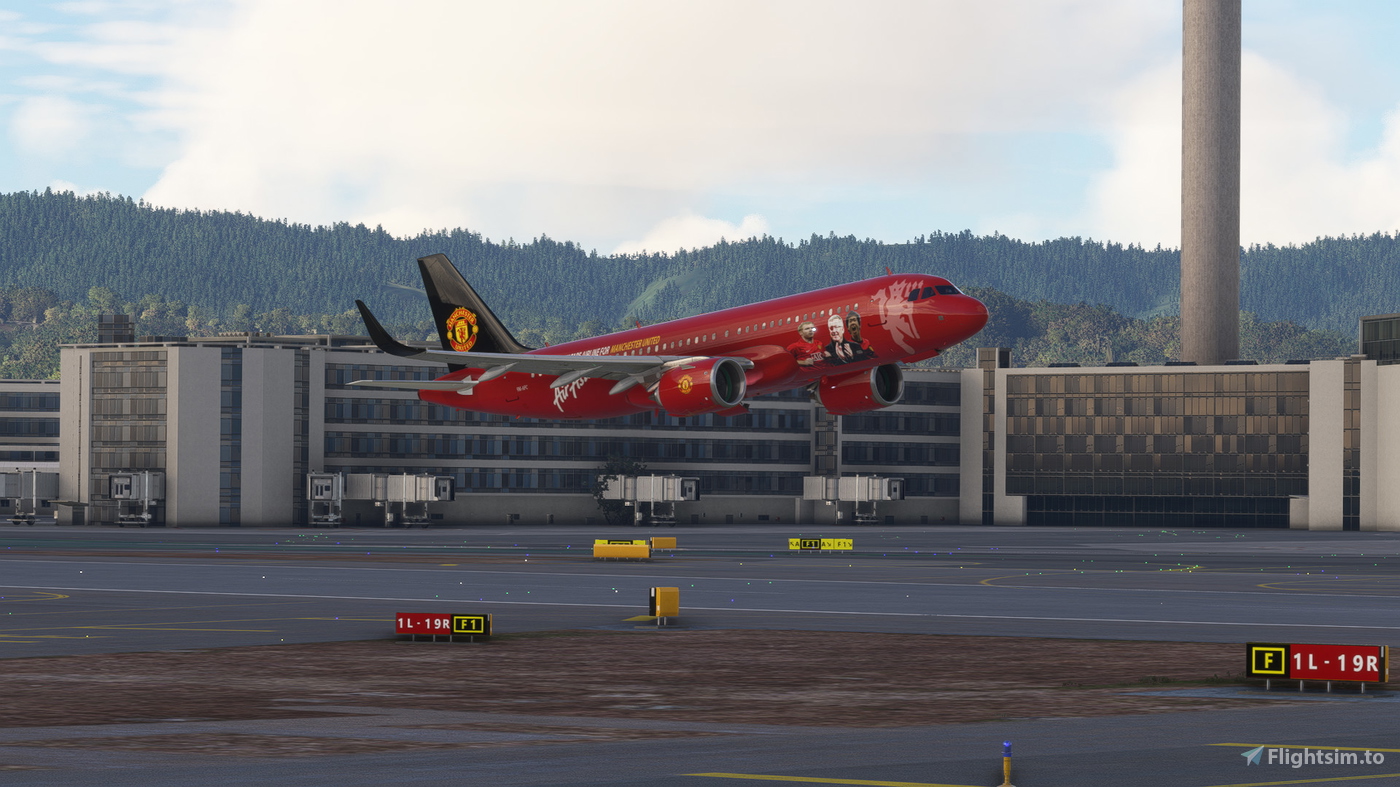 Air Asia Manchester United | 4k for Microsoft Flight Simulator | MSFS