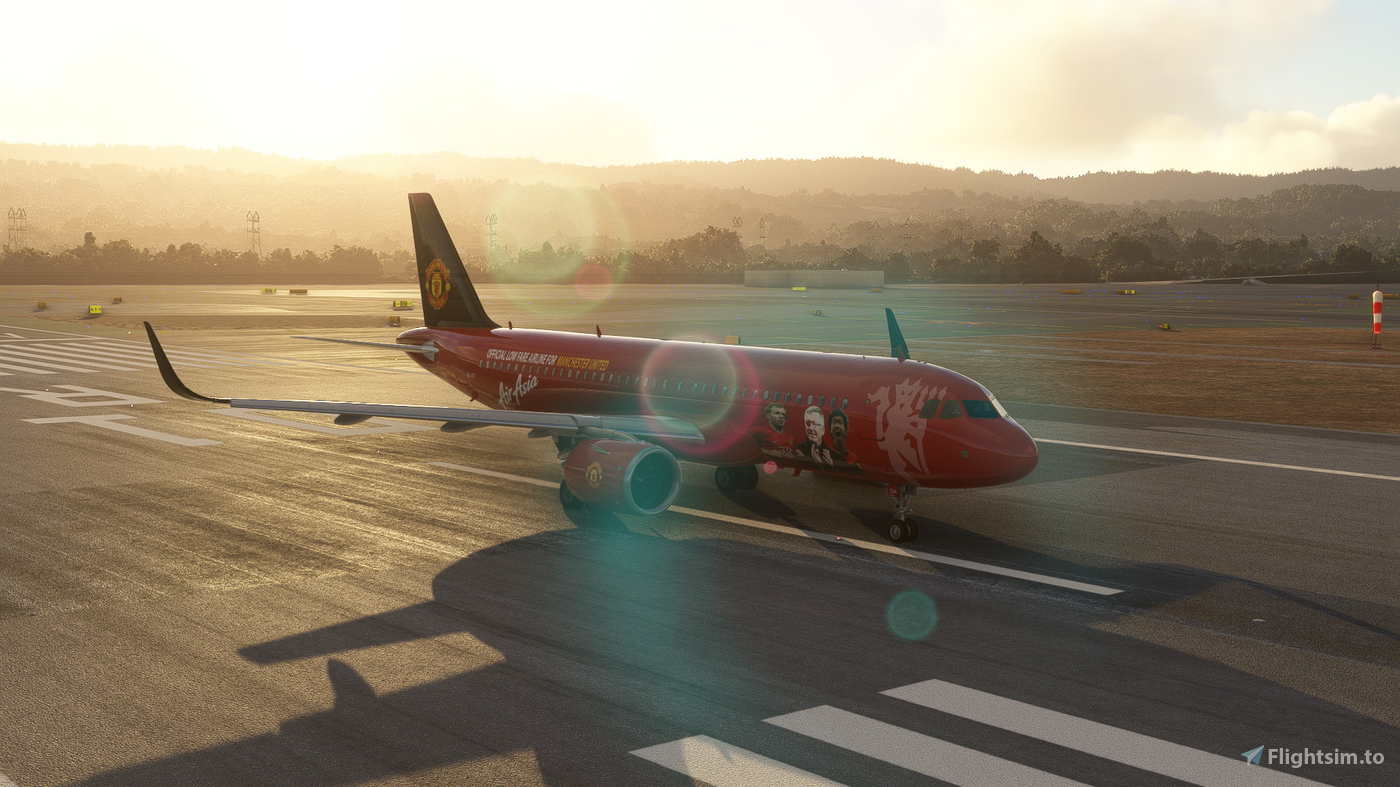 Air Asia Manchester United | 4k for Microsoft Flight Simulator | MSFS