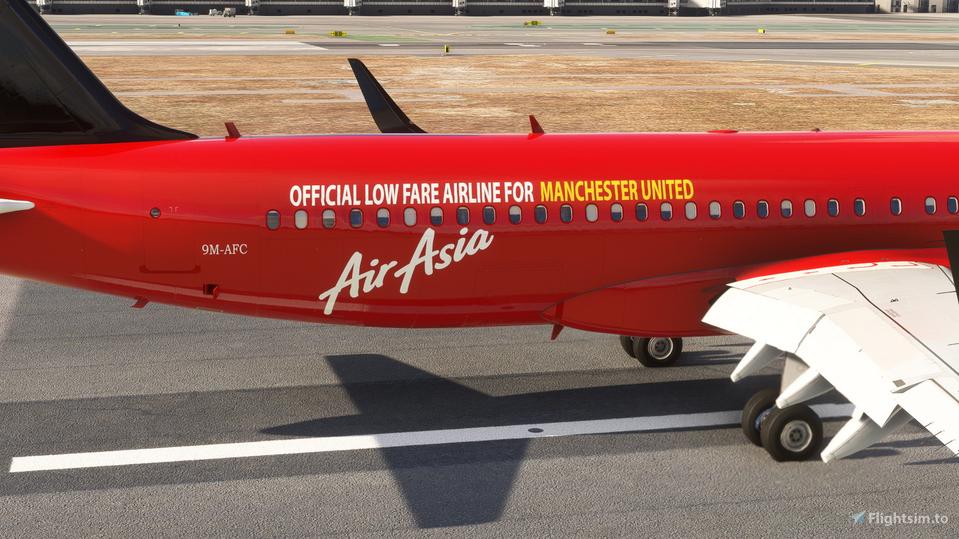 Air Asia Manchester United | 4k for Microsoft Flight Simulator | MSFS