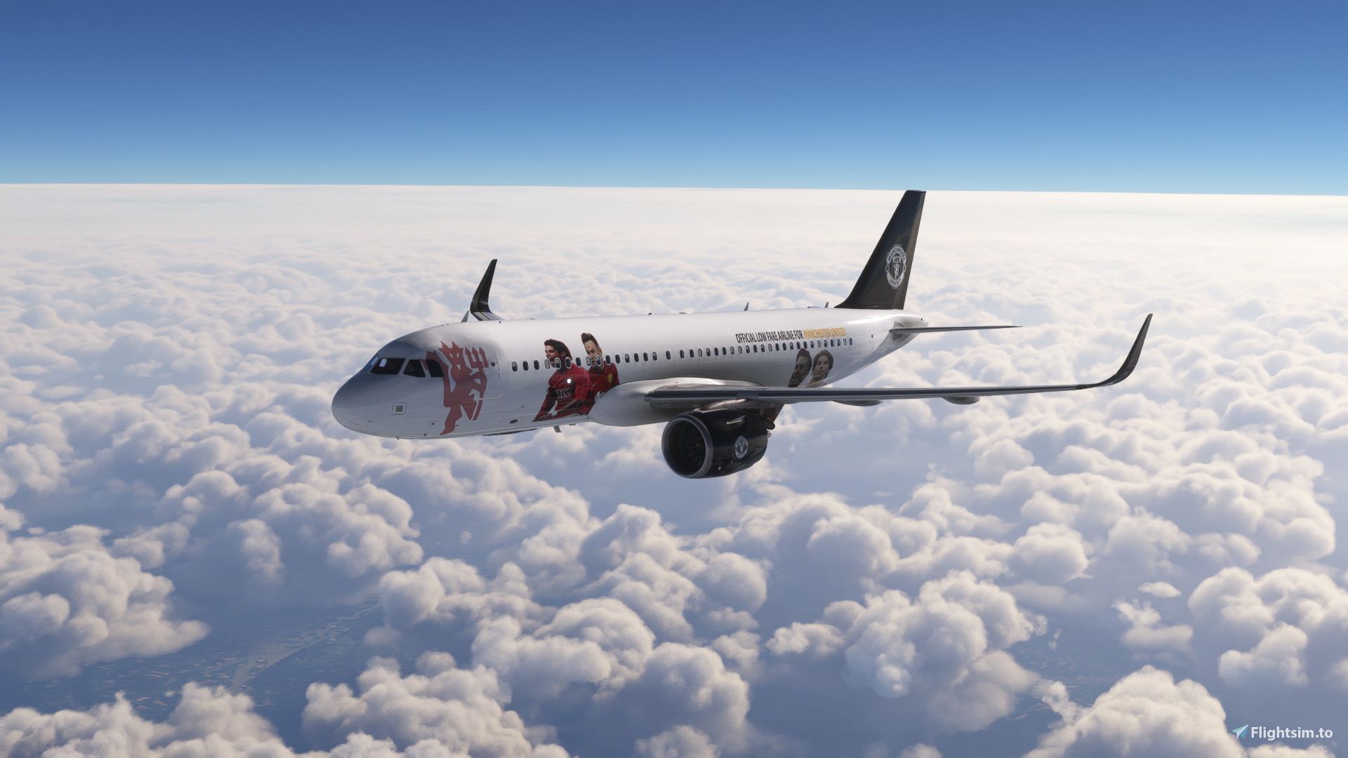 Manchester United Livery (Special) | 4k - MSFS Add-on - Flightsim.to