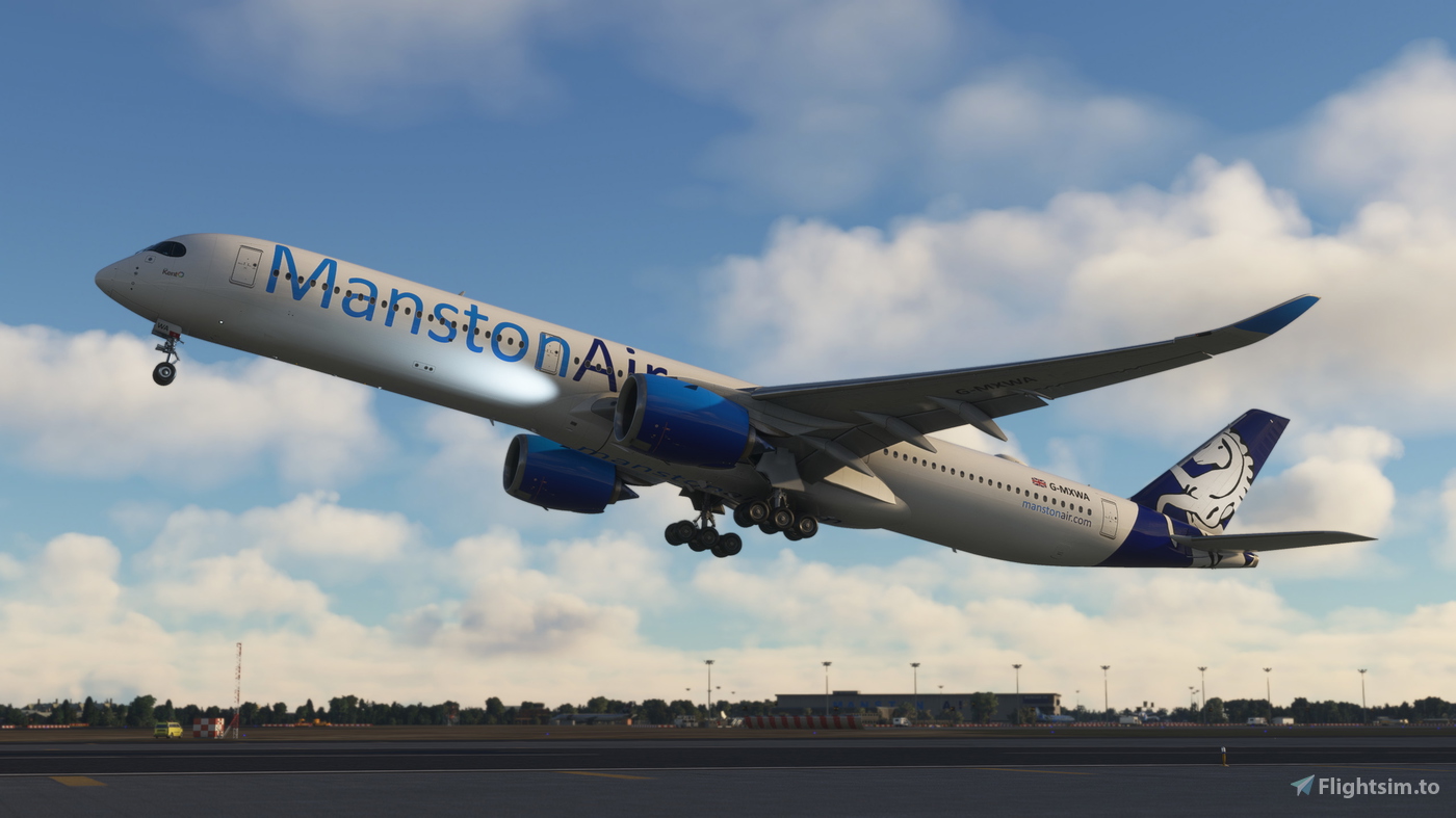 Manston Air Airbus A350-1000 Pack pour Microsoft Flight Simulator | MSFS