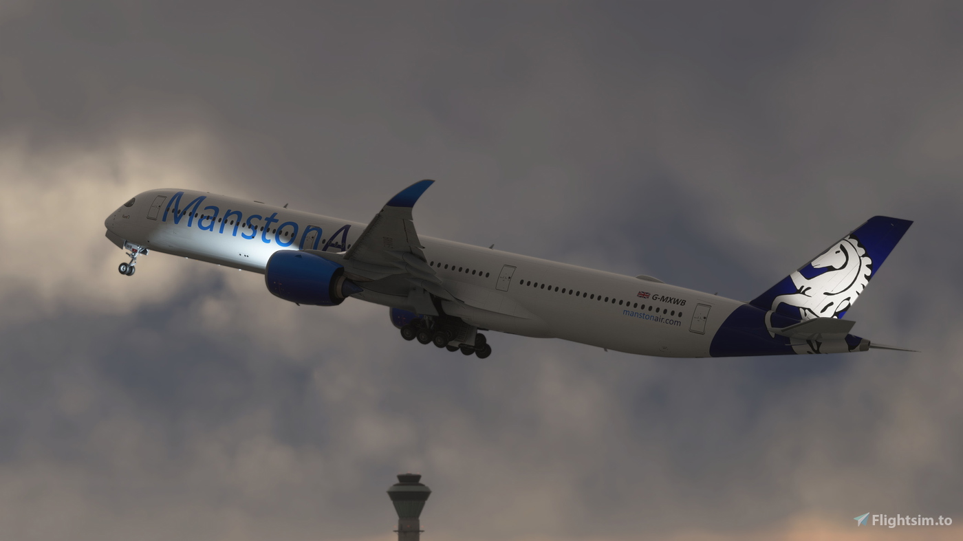 Manston Air Airbus A350-1000 Pack 对于 Microsoft Flight Simulator | MSFS