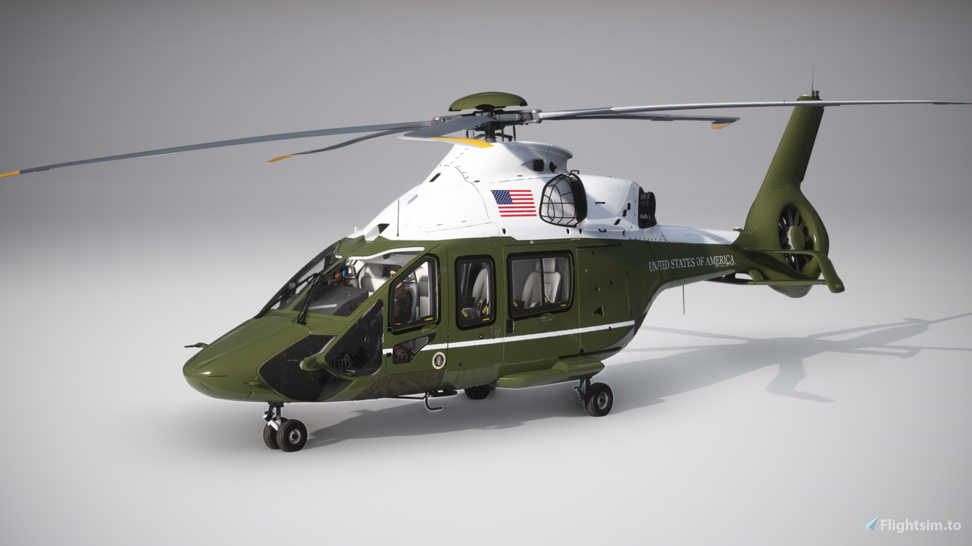 Marine One Livery for HPG Airbus H160 for Microsoft Flight Simulator | MSFS