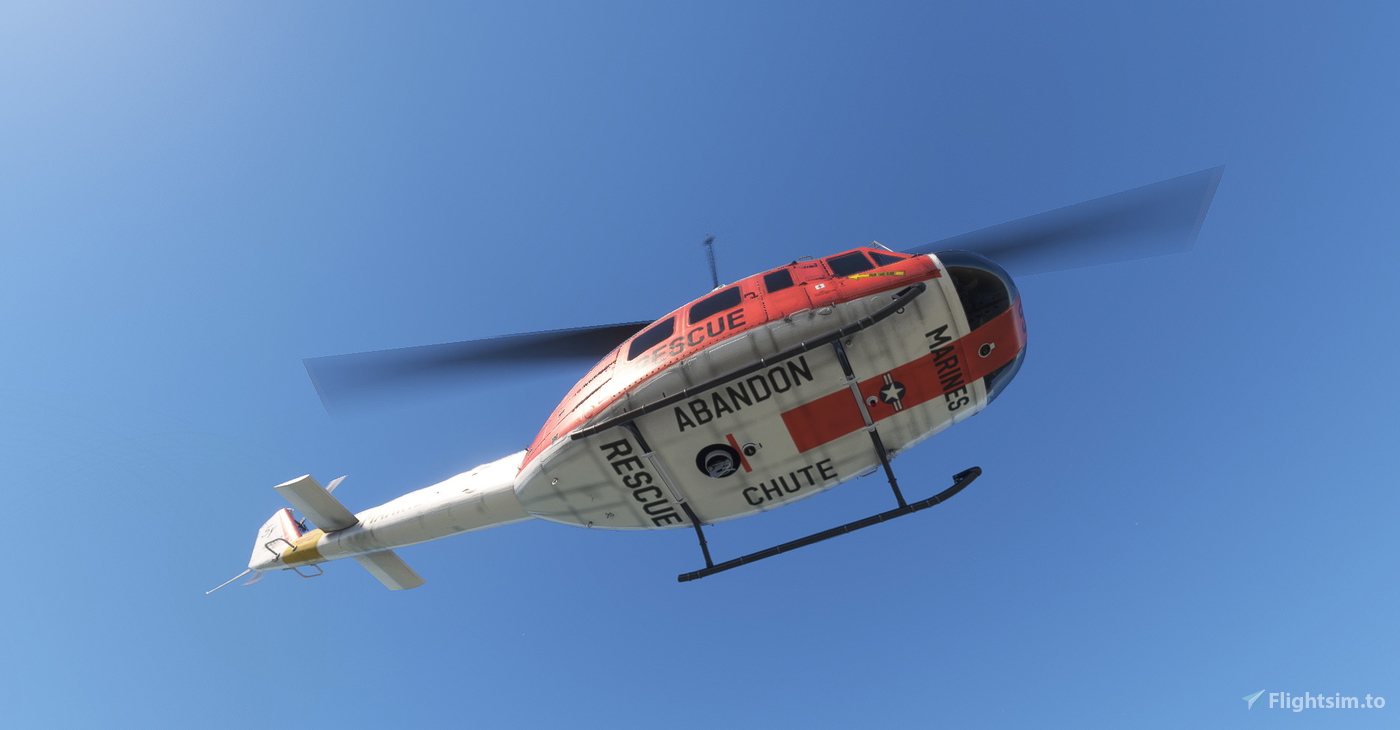 MARINES RESCUE 158557 - Taog Hangar Huey UH-1H for Microsoft Flight ...