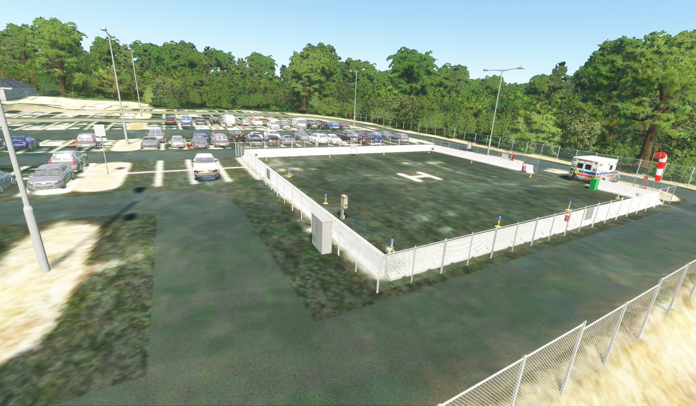 Mather Hospital (NK67) Temporary Construction Pad for Microsoft Flight ...