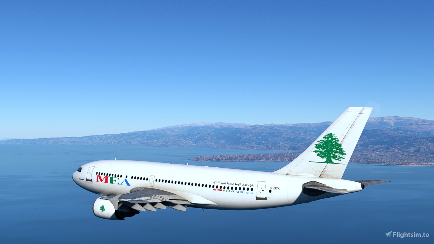 [MEA] Middle East Airline A310 3B-STK para Microsoft Flight Simulator | MSFS