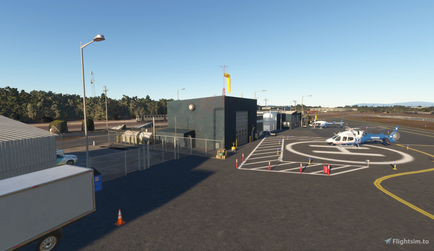 Mercy Air Base 4 - Fullerton (KFUL) for Microsoft Flight Simulator | MSFS