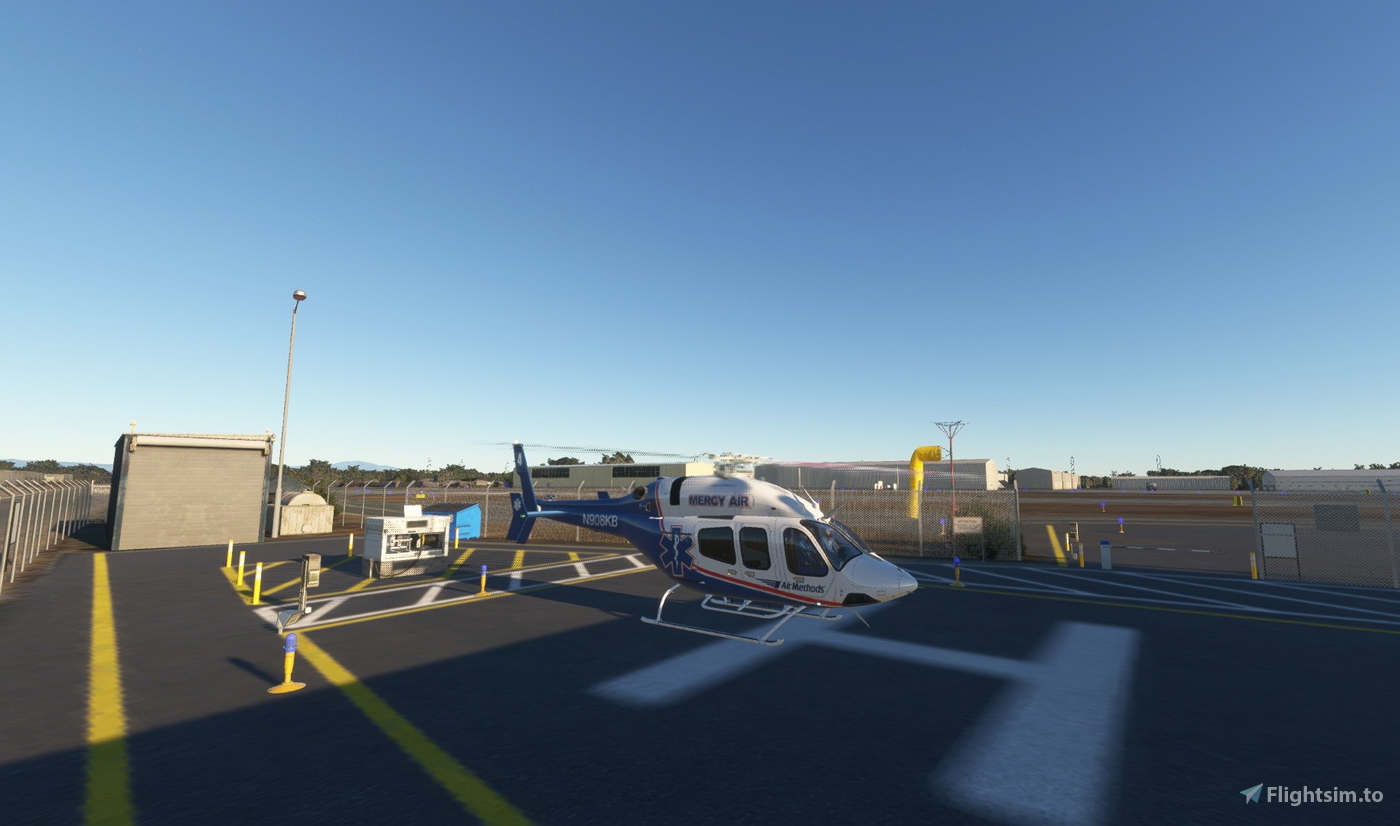 Mercy Air Base 4 - Fullerton (KFUL) for Microsoft Flight Simulator | MSFS