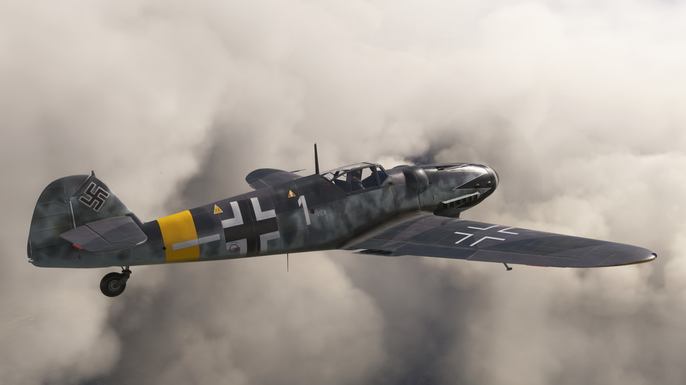 Messerschmitt Bf 109G-14/U4 "Weiße 1" 7./JG 52. pour Microsoft Flight ...
