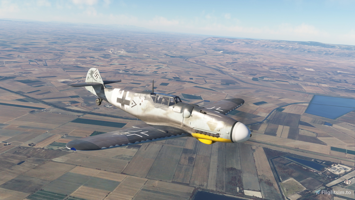 Messerschmitt Bf 109G-6 "Schwarzer Doppelwinkel" III./JG 77 for Microsoft Flight Simulator | MSFS