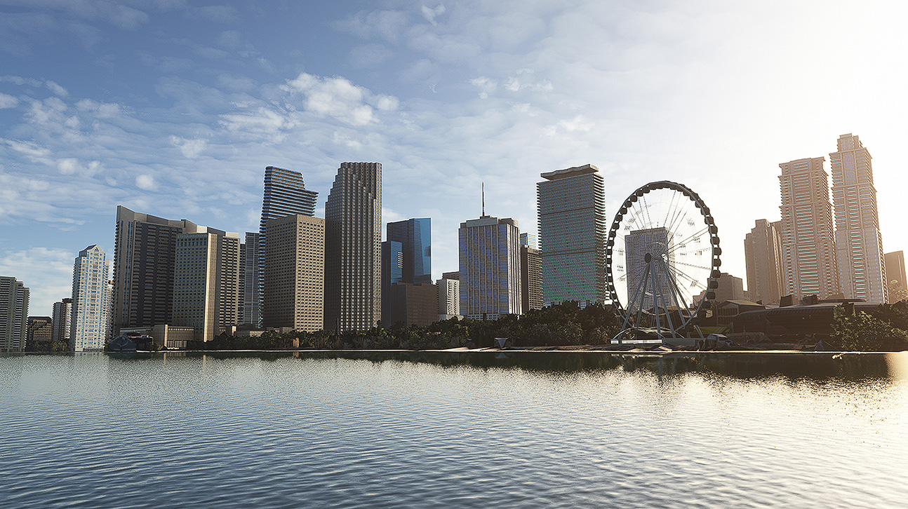 SamScene3D - Miami Modern City for Microsoft Flight Simulator | MSFS