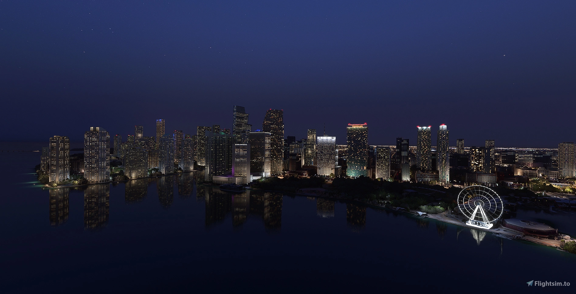 SamScene3D - Miami Modern City for Microsoft Flight Simulator | MSFS
