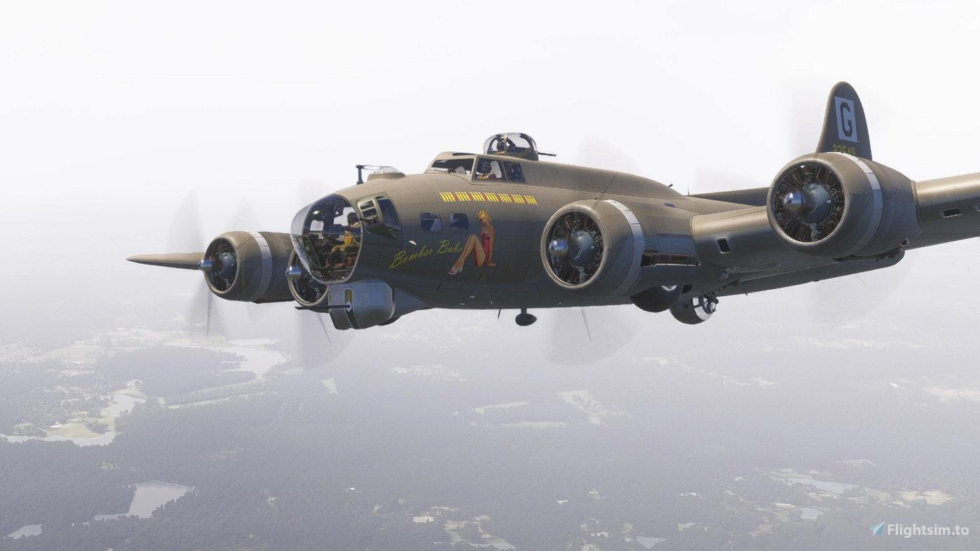 Microprose B-17G Bomber Babe のために Microsoft Flight Simulator | MSFS