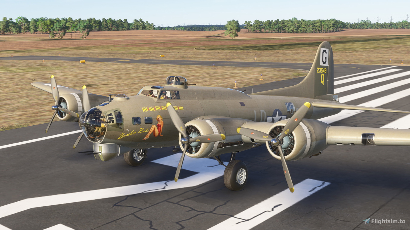 Microprose B-17G Bomber Babe のために Microsoft Flight Simulator | MSFS