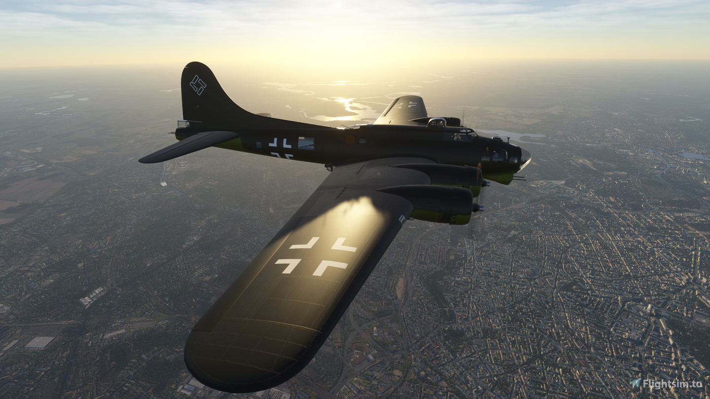 Microprose B-17G Luftwaffe Captured Livery voor Microsoft Flight ...
