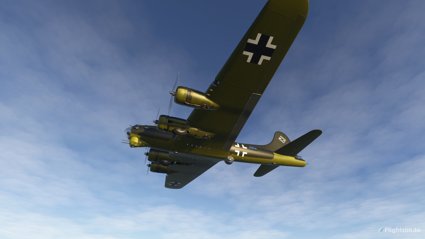 Microprose B-17G Luftwaffe Captured Livery 对于 Microsoft Flight ...