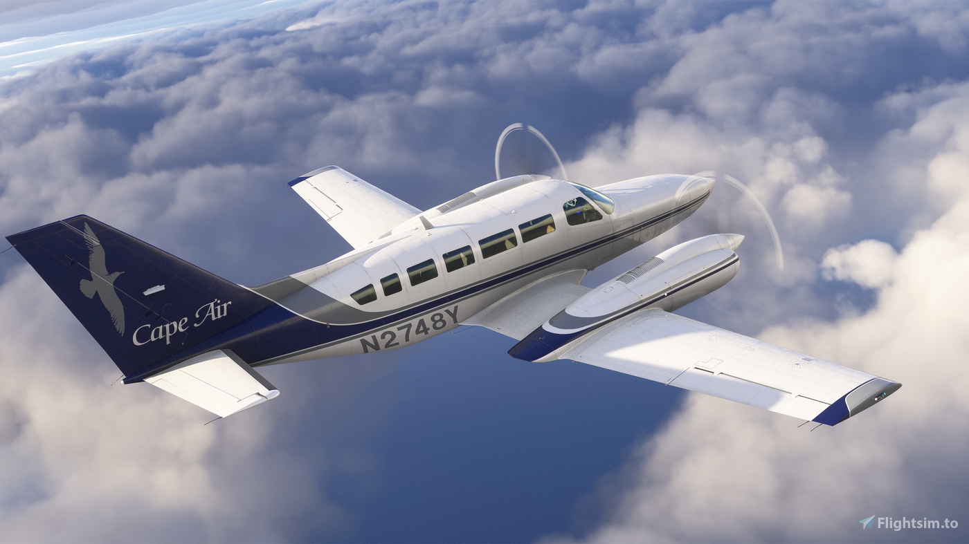 Microsoft Cessna 404 Titan - Cape Air (N2748Y) for Microsoft Flight Simulator | MSFS