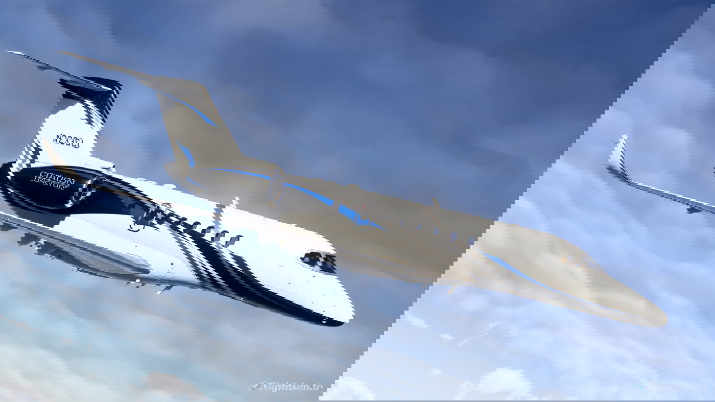 Microsoft Cessna Citation Longitude - N233CL (Dynamic Registration) pour Microsoft Flight ...