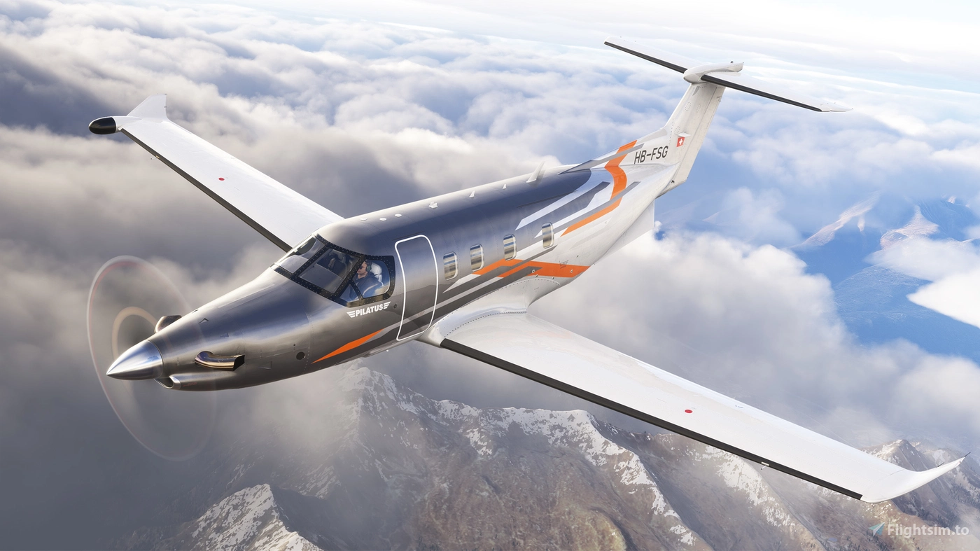 Microsoft Pilatus PC-12 NGX - HB-FPP (Dynamic Registration) 对于 ...