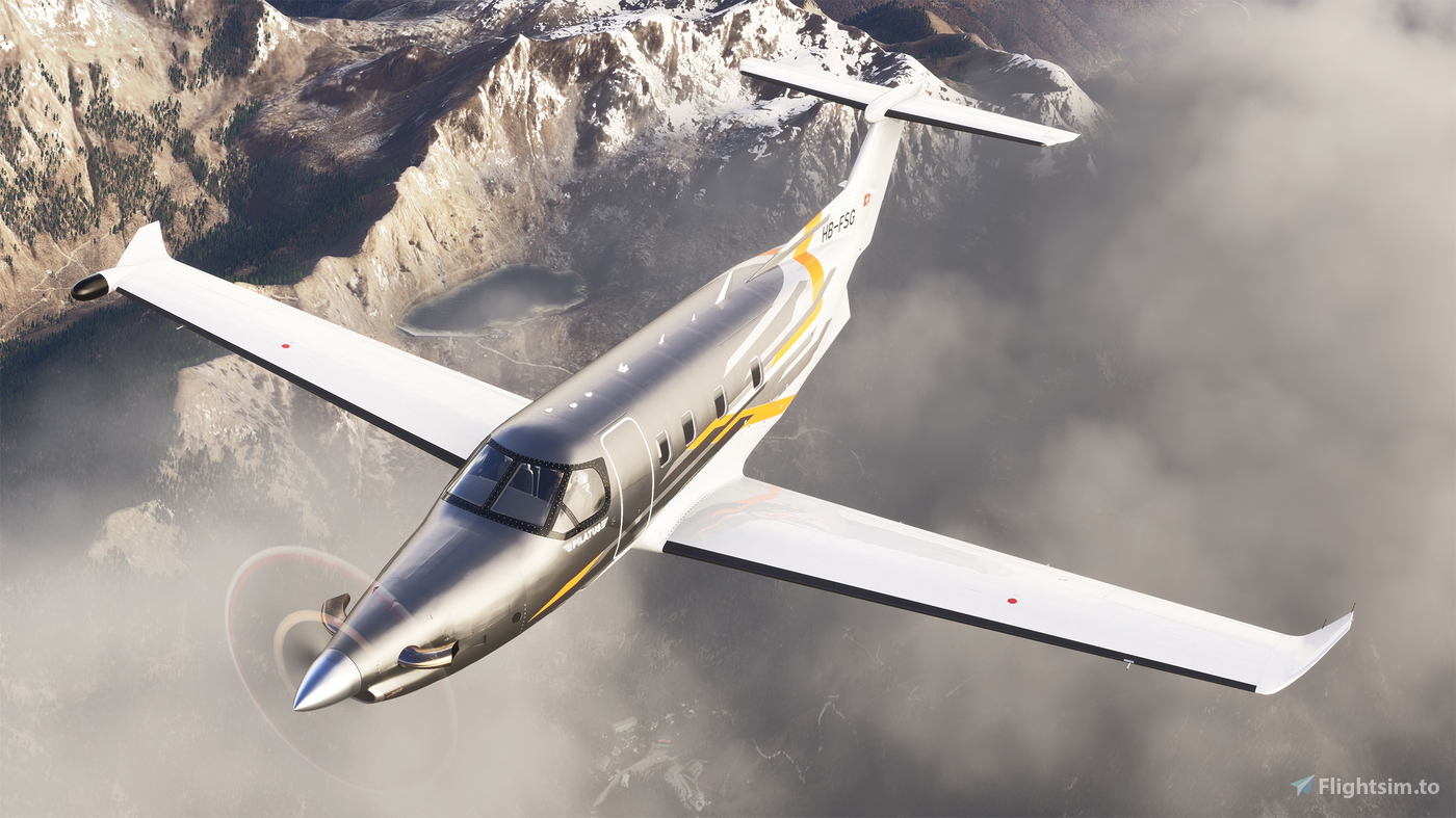 Microsoft Pilatus PC-12 NGX - HB-FPP (Dynamic Registration) for Microsoft Flight Simulator | MSFS